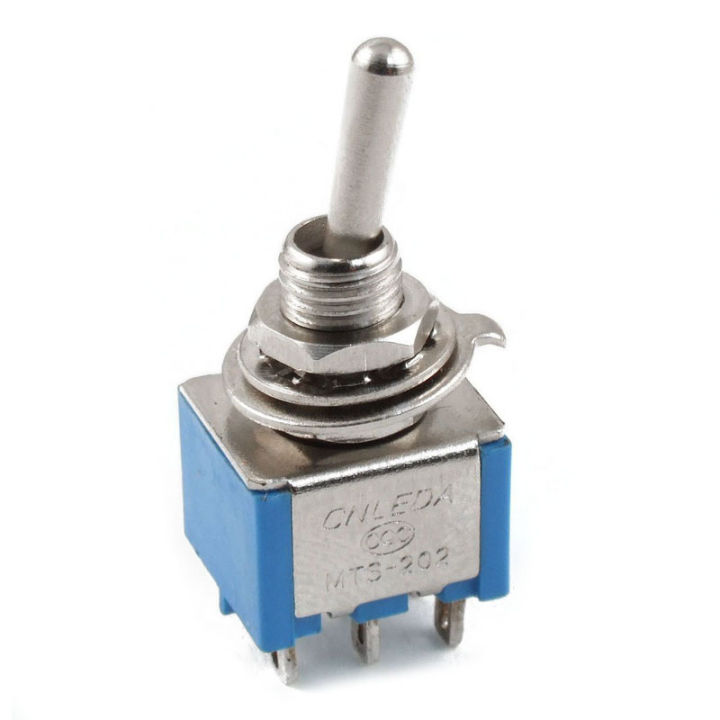 AC 3A/250V 6A/125V 6 Pin DPDT On/On 2 Position Mini Toggle Switch Blue ...