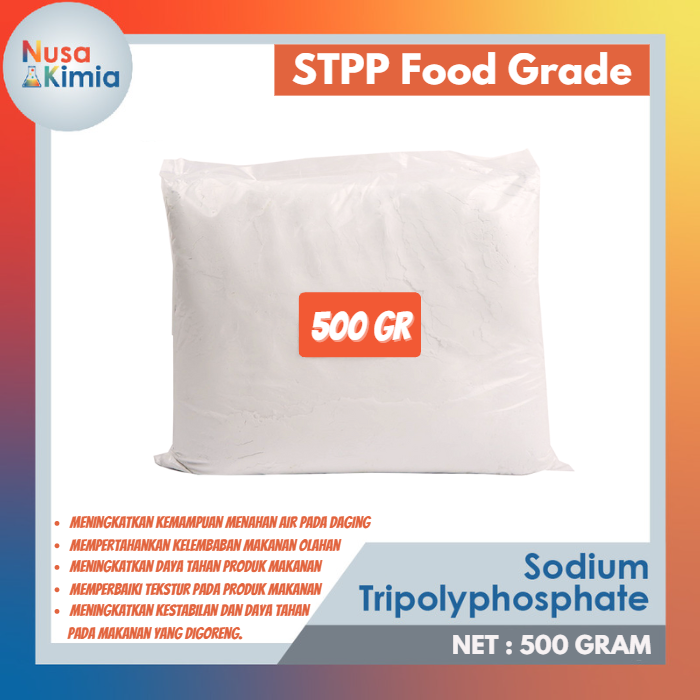 STPP 500 Gram - Sodium Tripolyphosphate - STTP Food Grade - Tepung ...