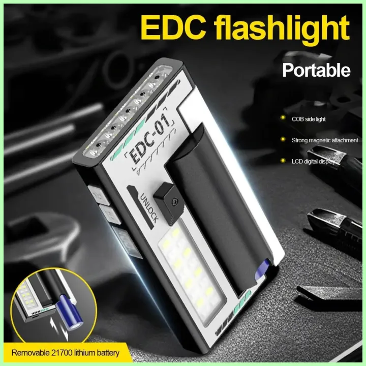 [PMS GJALT SRQ 156] Portable Super Bright LED COB Dual Light Source EDC ...