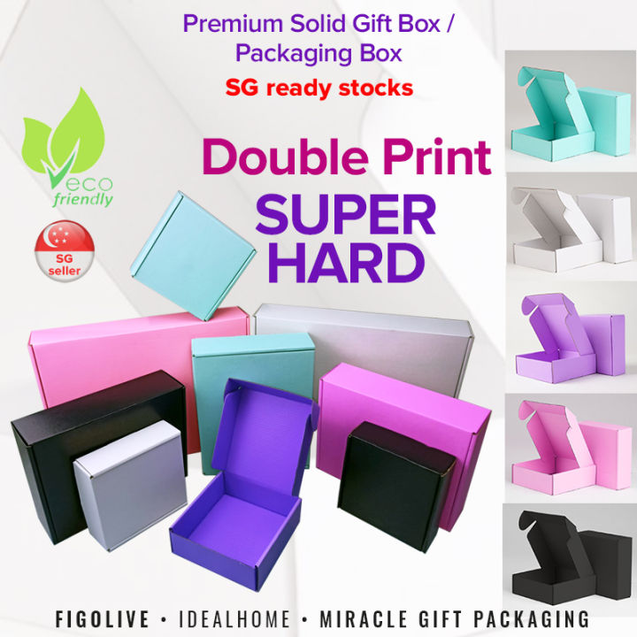 Premium Grade Solid Hard Double Sided Print Gift Box / Pizza Box ...