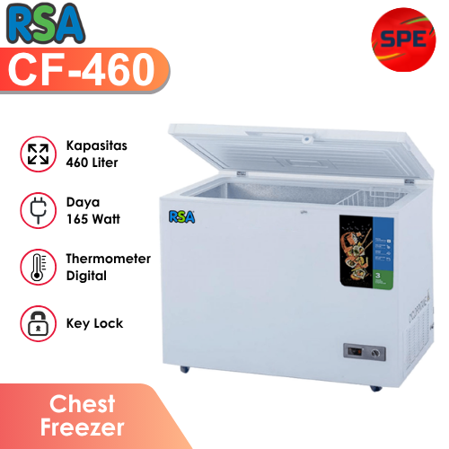 CHEST FREEZER RSA KAPASITAS 460 LITER CF-460 GARANSI RESMI (MEDAN ...