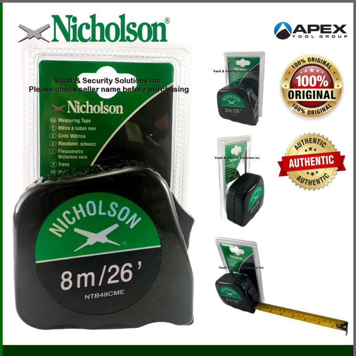Nicholson Steel Tape 8meter 8 meter EIGHT METER Metro Measuring Tape ...