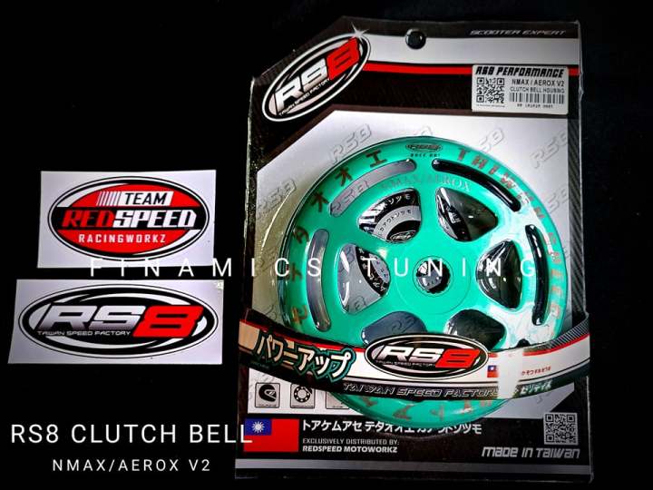 RS8 CLUTCH BELL HOUSING VERSION 2 YAMAHA NMAX YAMAHA AEROX (GREEN ...