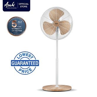 Asahi Stand Fan XF-6081 Retro Wooden Design Blade 16 inch XF6081 XF ...