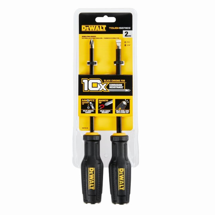 DEWALT DWHT65100 TOUGHSERIES™ Demo Screwdriver Set (2 pc) | Lazada