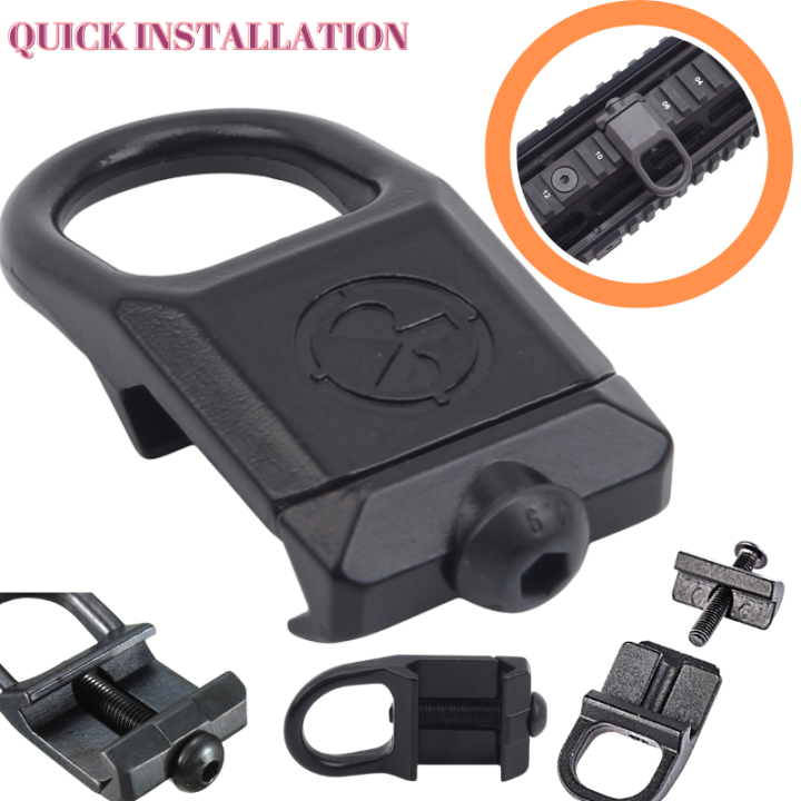 Tactical Quick QD Sling Mount Plate Adapter Attachment for 20mm ...