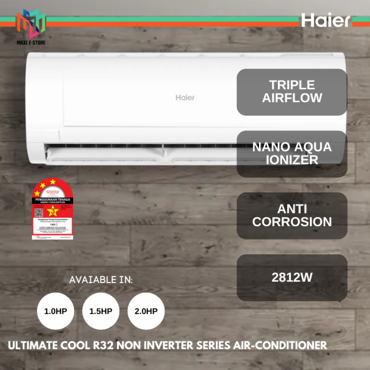 Haier HSU-10LPB21 HSU-13LPB21 HSU-19LPB21 R32 Non-Inverter Series Air ...