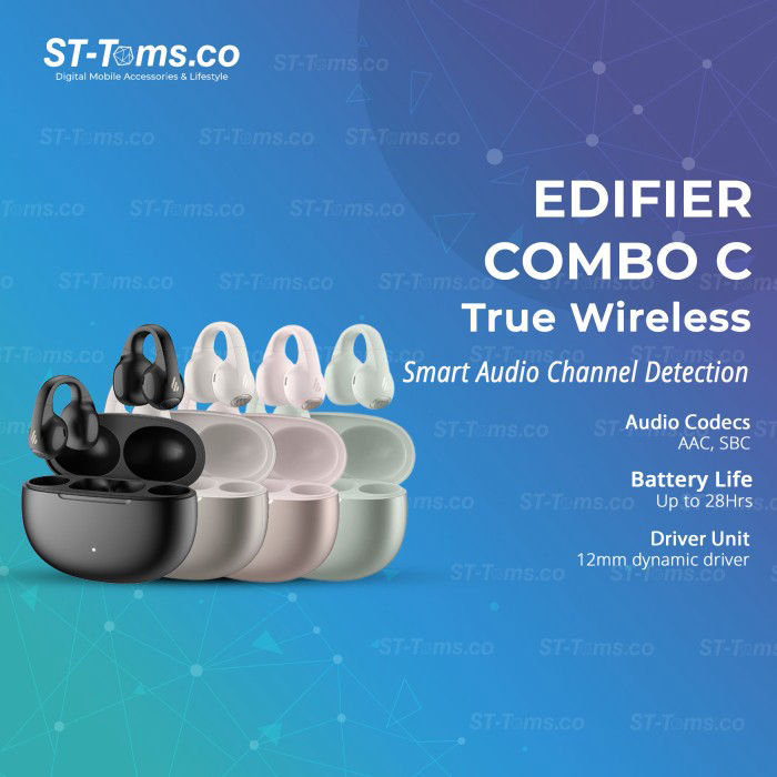Edifier Comfo C Open-ear Clip On True Wireless TWS Bluetooth v5.4 | Lazada Indonesia