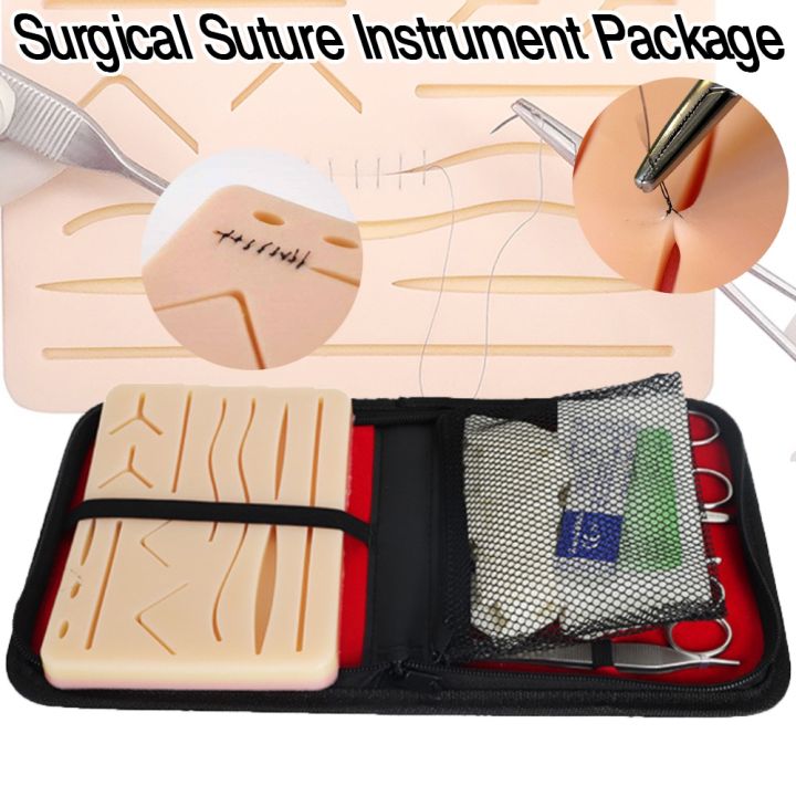 Surgical Suture Instrument Package Debridement Suture Practice Skin ...