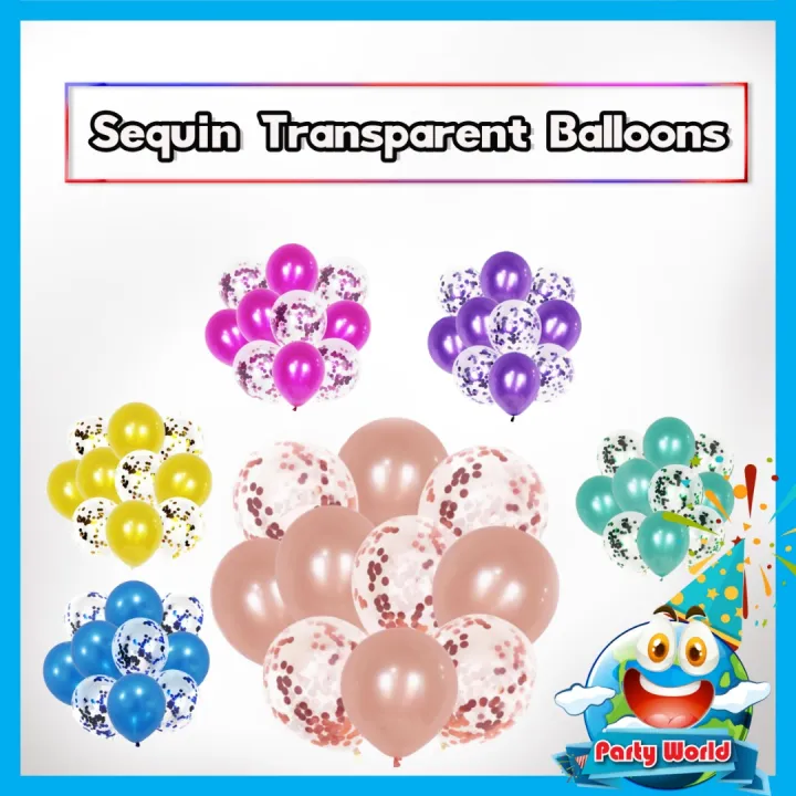🎉 Sequin Transparent Balloons Set Balloon Wedding Room Decoration ...