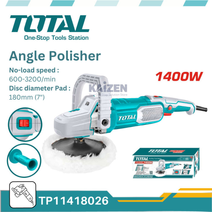 TOTAL TP11418026 1400W Angle Polisher 7" | Lazada