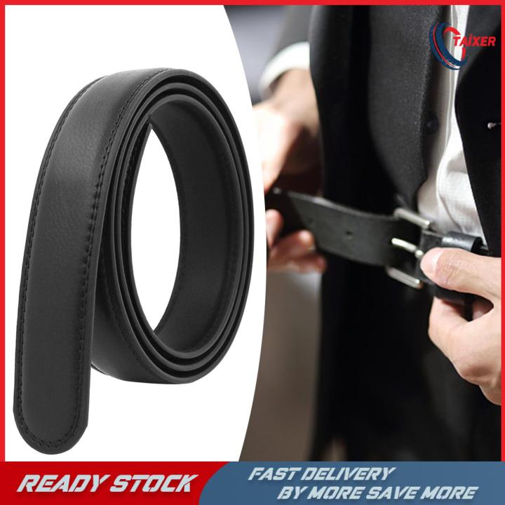 Taixer Automatic Belt Men Waist Belt without Buckle Simple Black ...