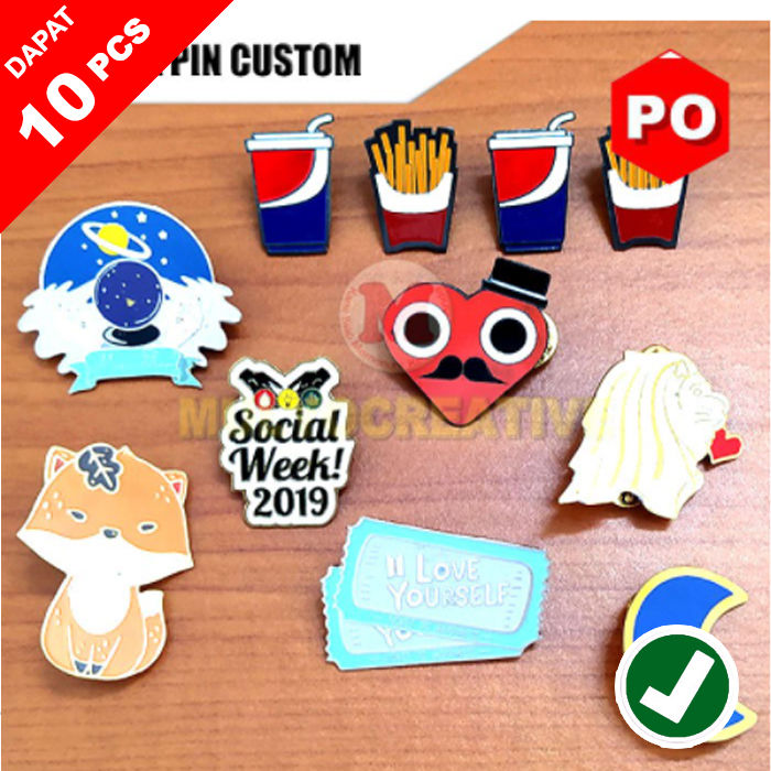 Pin Custom Desain Bebas - Pin Design Custom Bahan Kuningan Stainless ...