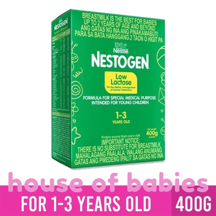 Nestogen Low Lactose 400g 1-3 Years Old | Lazada PH