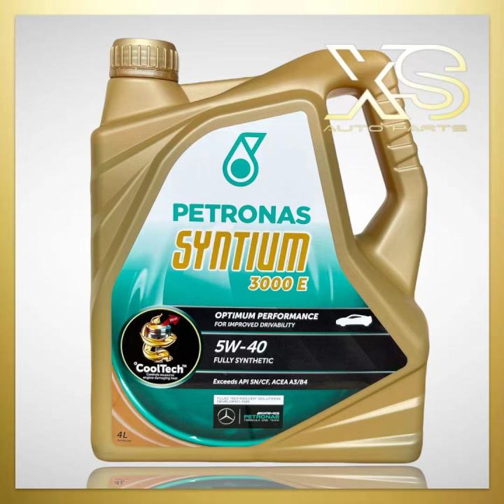 Petronas Syntium 3000E 5W40 SN / CF Fully Synthetic Engine Oil 4L | Lazada