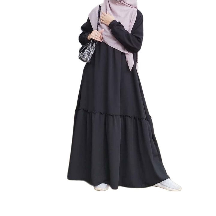 Gamis Panjang Wanita Dewasa Terbaru Abaya Baju Dress Jovina Maxi Busui ...