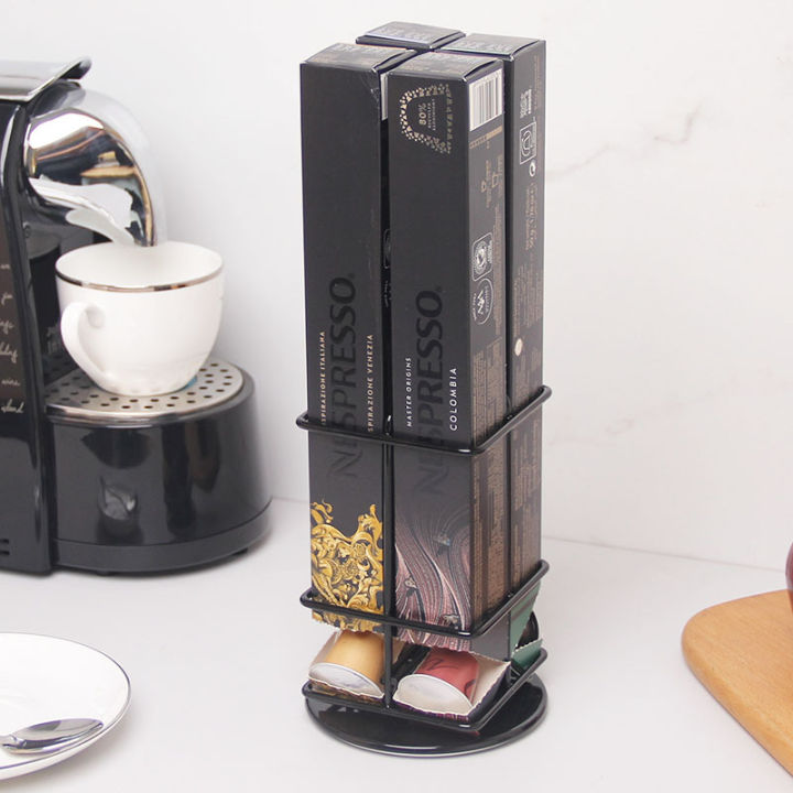 (Local Stock) Nespresso Coffee Capsule Box Holder Rotatable Rack ...