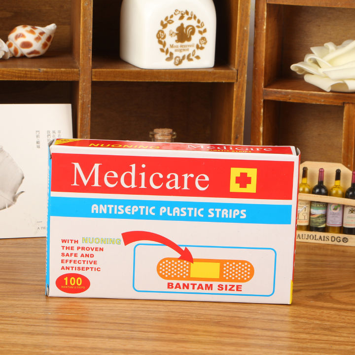 evd# 100 Pcs Medical Plaster Strips Adhesive Antiseptic Bandage Band ...