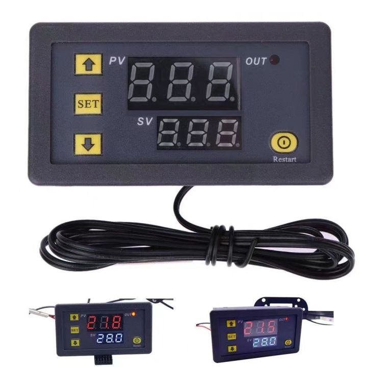 W3230 Digital LED Intelligent Temperature Controller Switch Thermostat ...