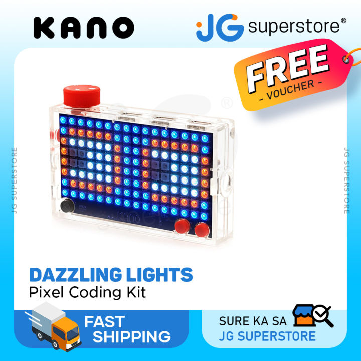 KANO Build and Code Dazzling Lights Pixel Kit with Dual Core CPU, 128 LEDs, 16 Million RGB ...