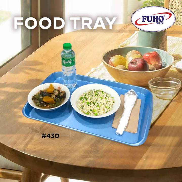 FUHO 18 inches Food Tray Serving Tray, #430 Kitchen Ware Plastic Ware ...