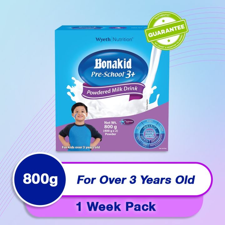 Wyeth® BONAKID PRE-SCHOOL® 3+ Stage 4 Powdered Milk Drink for Children ...
