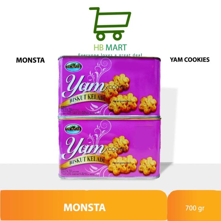 MONSTA | YAM COOKIES 700gr | BISKUIT ASLI IMPORT MALAYSIA | BISCUIT ...