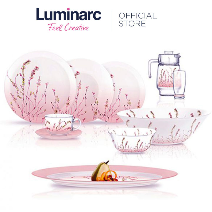 Luminarc Diwali 46pc Simply Trompette Dinner Set N2142 | Lazada PH