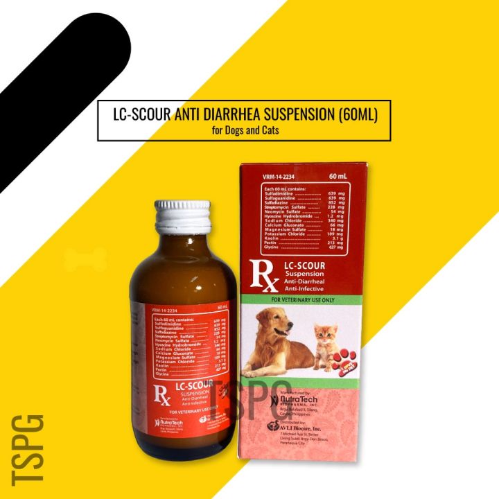 LC Scour Anti Diarrhea Suspension for Dogs Cats 60mL | Lazada PH