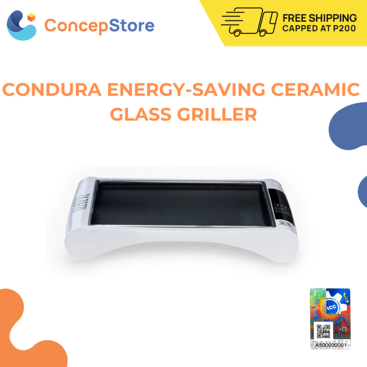 Condura Energy-Saving Ceramic Glass Griller | Lazada PH
