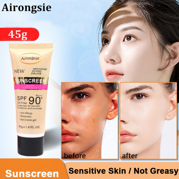 Sunscreen Whitening Sun Cream Daily Sunscreen with SPF 90+ PA*** UVA/UVB Protection 45g Sun ...