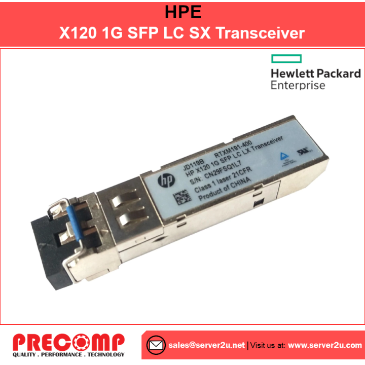 HPE X120 1G SFP LC LX Transceiver (JD119B) | Lazada