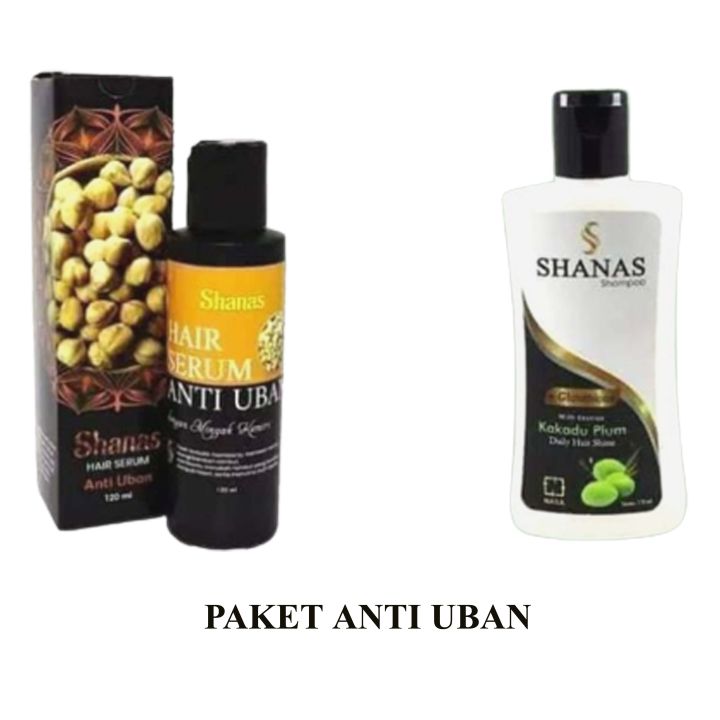 PAKET ANTI UBAN - HAIR SERUM ANTI UBAN - SHAMPO SHANAS - SHAMPO & SERUM ...