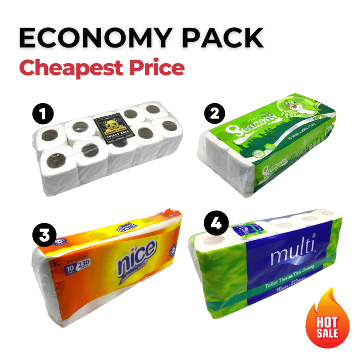 [Economy pack] Toilet tissue roll/Golden Panda/Seazons/Nice/Multi ...