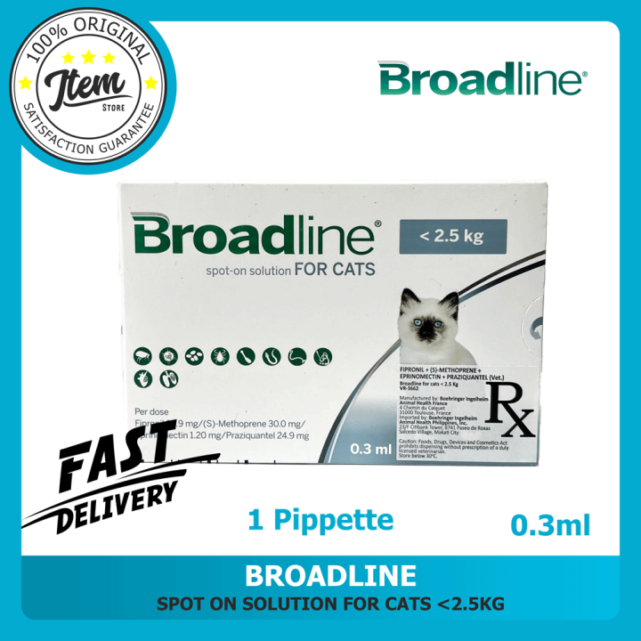 1 PC. BROADLINE SPOT ON SOLUTION FOR CATS