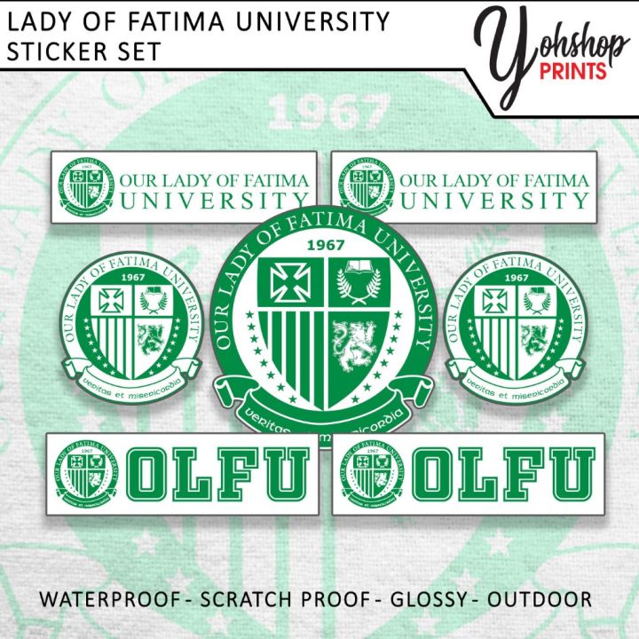 University Logos | Car Decal University Logo | Our Lady Of Fatima ...