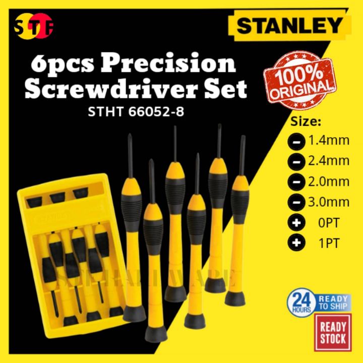 Stanley Precision Mini Screwdriver Set 6Pcs STHT66052-8 100% Original ...