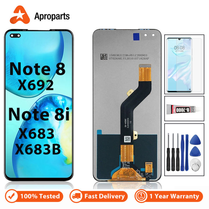 จอ LCD แบบดั้งเดิมสำหรับ Infinix Note 8 X692หน้าจอสัมผัสชิ้นส่วนอะไหล่ ...
