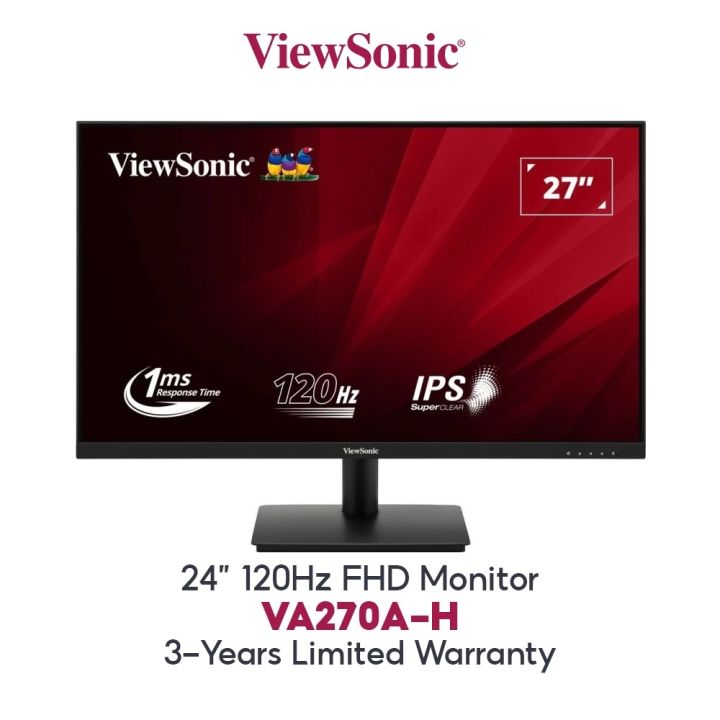 Viewsonic 27" VA270A-H Full HD (1920X1080p@ 120Hz) Super Clear LCD IPS ...