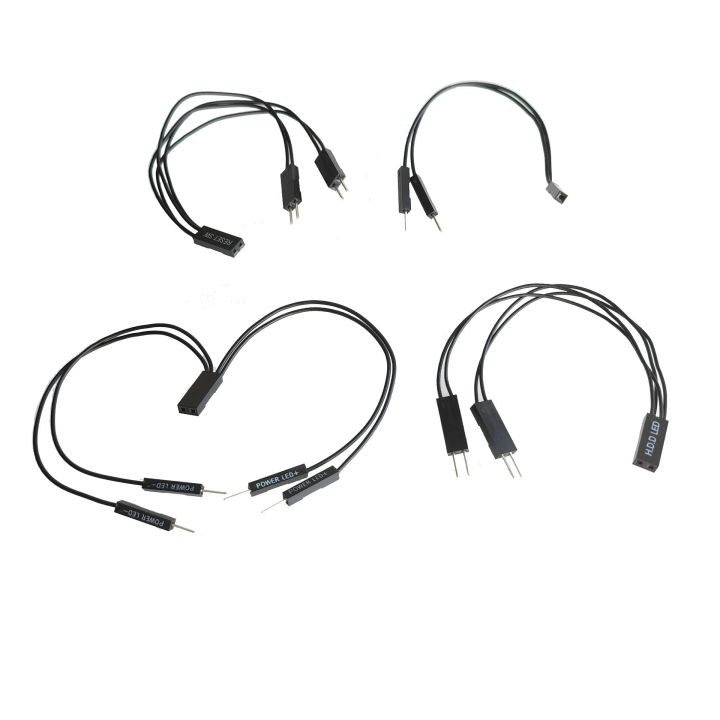 Motherboard Power Restart SW Reset HDD LED + LED - Cable 2-Pin 2To4 ...