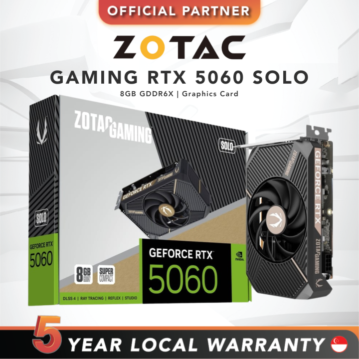 [FAST SHIP] ZOTAC GAMING GeForce RTX 5060 SOLO | 8GB GDDR6X | Graphics ...
