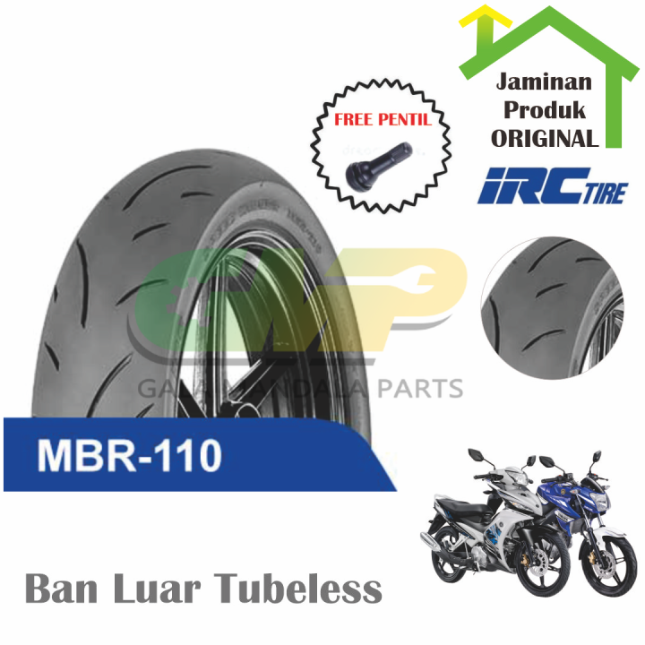 IRC MBR 110 Ban Tubeless Speed Winner Soft Compound 120/70 90/80 R17 ...