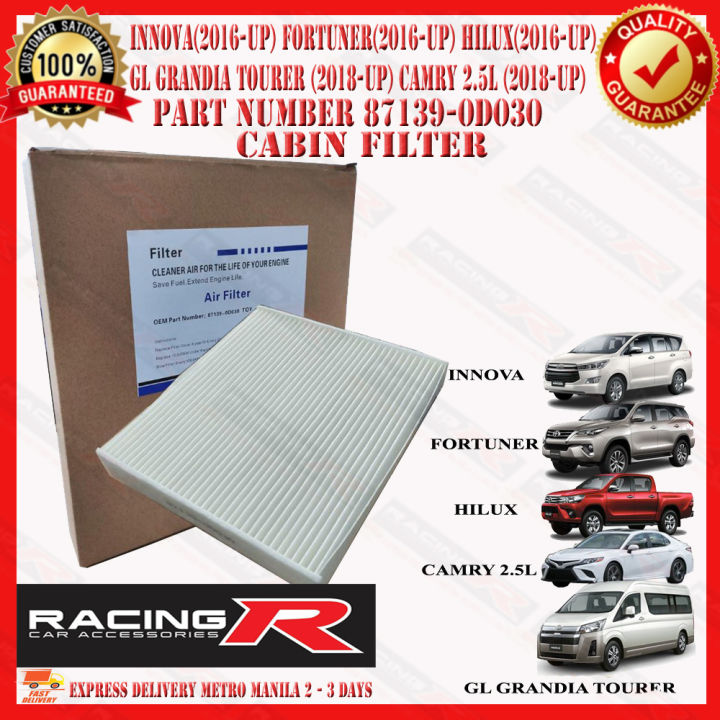 CABIN FILTER for Toyota Innova 2016 to 2021, Fortuner 2016 - 2021 ...