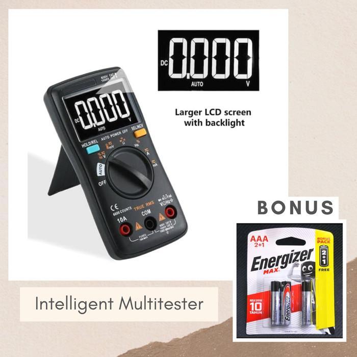 INTELLIGENT MULTITESTER AUTO MULTIMETER DIGITAL AVOMETER + BNS BATERAI ...