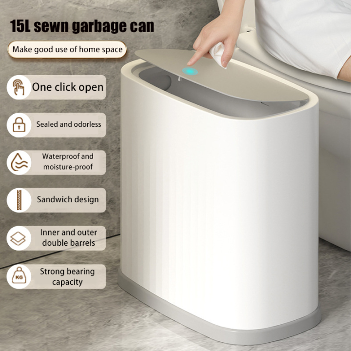 Garbage bin 12L/15L household garbage bin, with detachable plastic ...