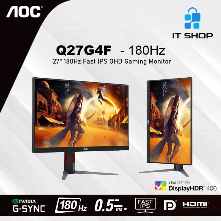AOC Q27G4F Fast IPS QHD 0.5ms Gaming Monitor 27 inch 180Hz | Lazada ...