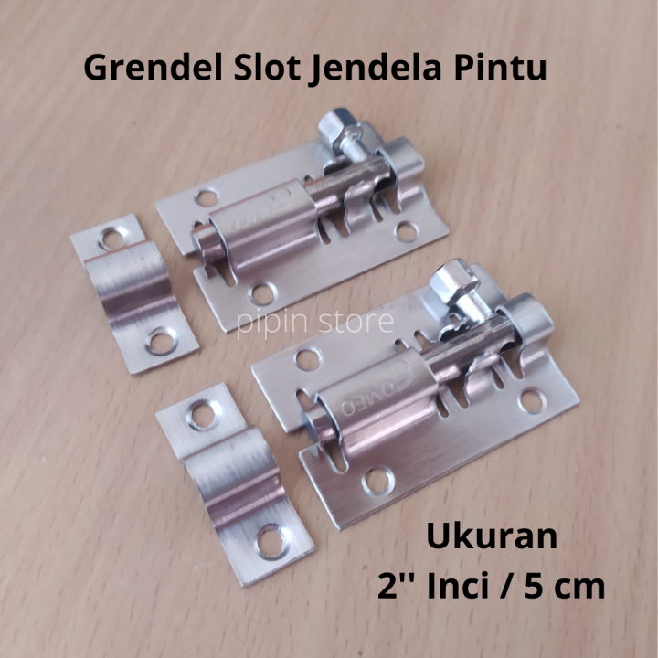 Grendel Slot Pintu Jendela Rumah 2" inch Tulak Kunci Selot Pintu Rumah ...