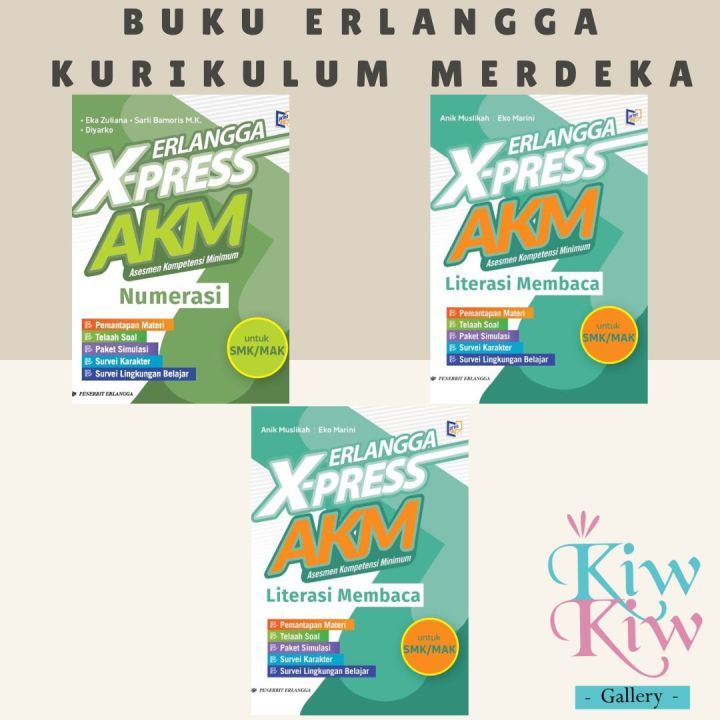 Buku ERLANGGA X-PRESS AKM Numerasi dan Literasi Membaca SMK/MAK - Penerbit Erlangga | Lazada ...
