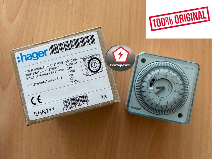 HAGER TIMER EHN711 24 HOURS TIMER Analogue Time Switches ( NEW MODEL ...