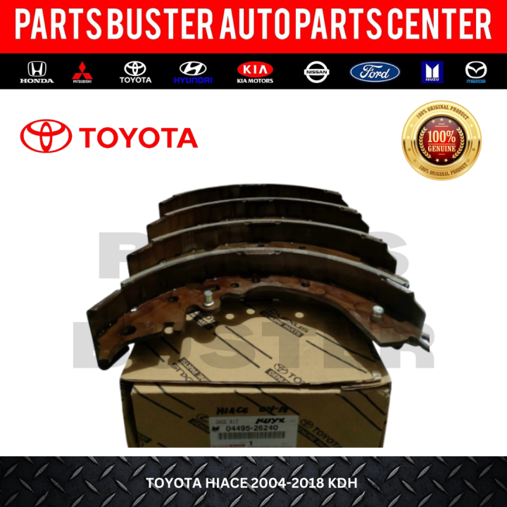 Genuine BRAKE SHOE for TOYOTA HIACE 2004-2018 KDH (04495-26240) | Lazada PH